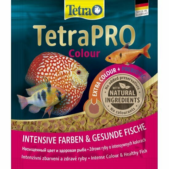Корм для усиления насыщенности окраса Tetra Pro Colour Multi-Crisps 12г чипсы
