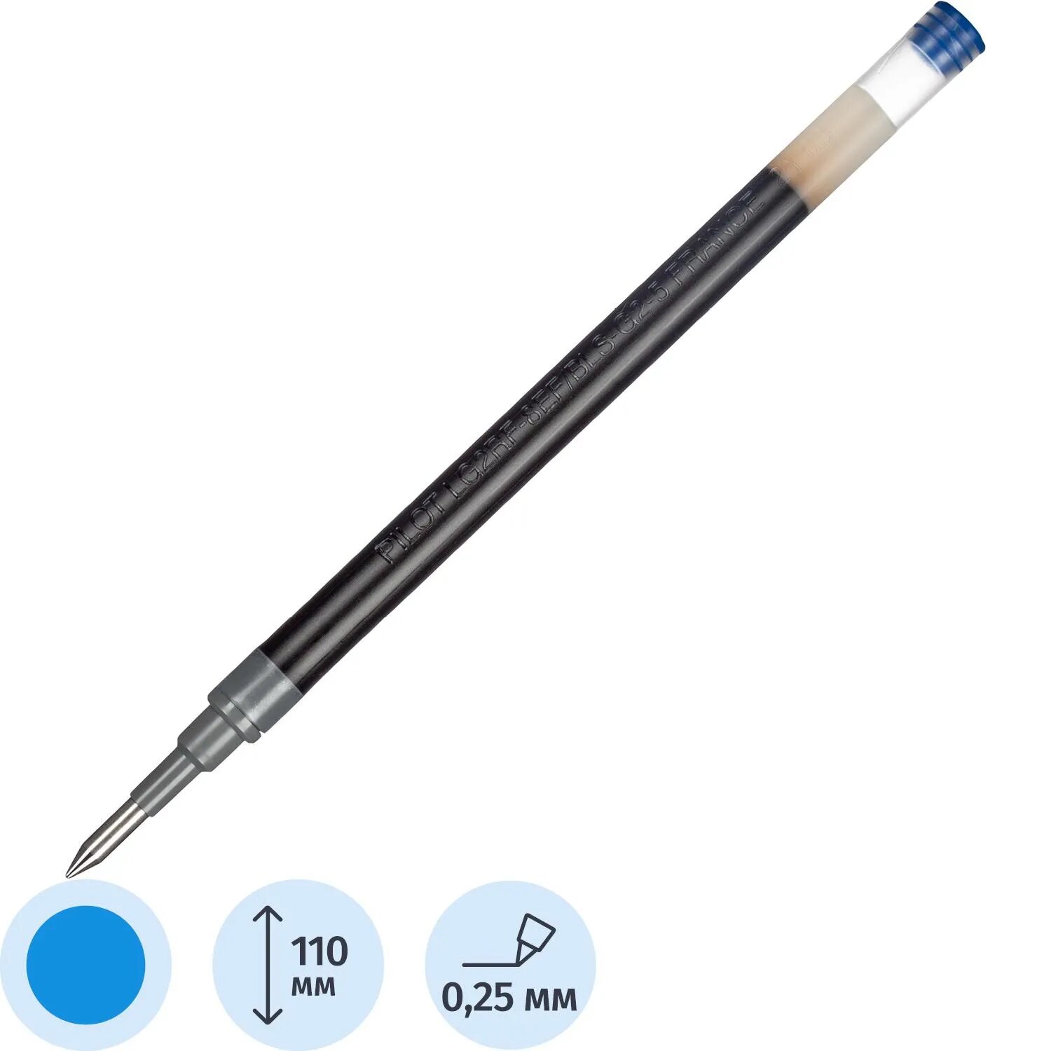 Стержень гелевый 110мм PILOT BLS-G2-5 синий для автоматич. 0.3мм