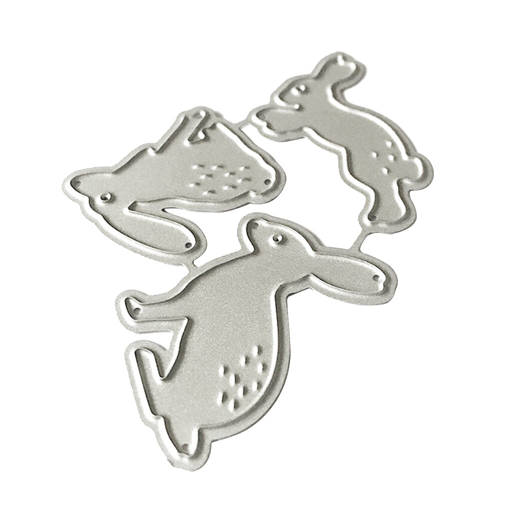 Кролик Кролик Металлические Режущие Штампы Трафарет Для Скрапбукинга DIY Альбом Штамп Бумажная Открытка