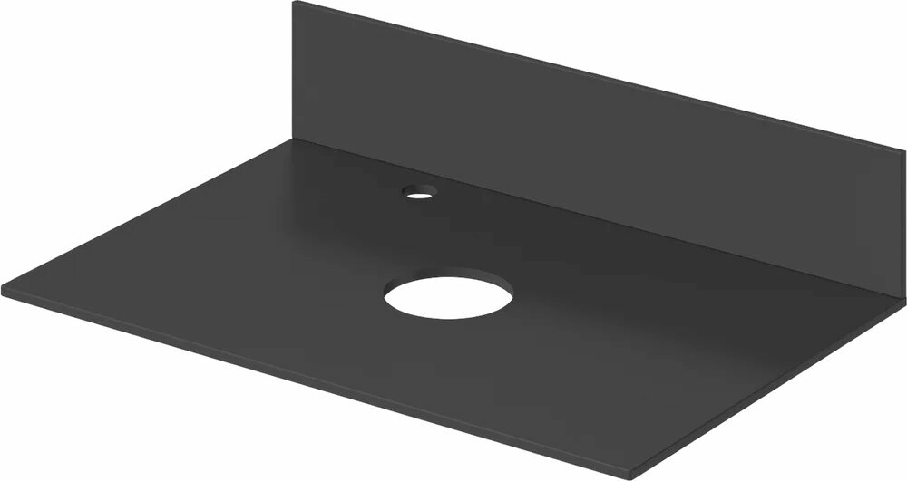 Столешница в ванную под раковину Itana Mari 70 черная матовая