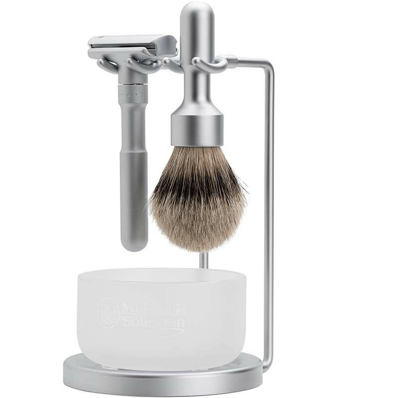 Merkur Набор бритвенный 4 предмета серебристый (750002)