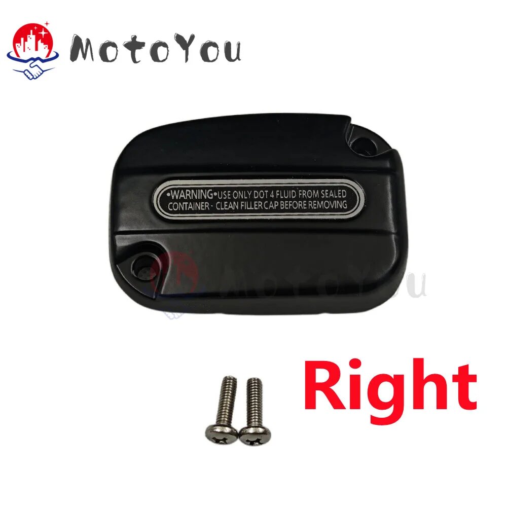 Крышка главного тормозного цилиндра, крышка насоса слева и справа для Harley Road King Street Glide Touring FLHT FLHR FLHX FLTR V-Rod 2008-2024 Right