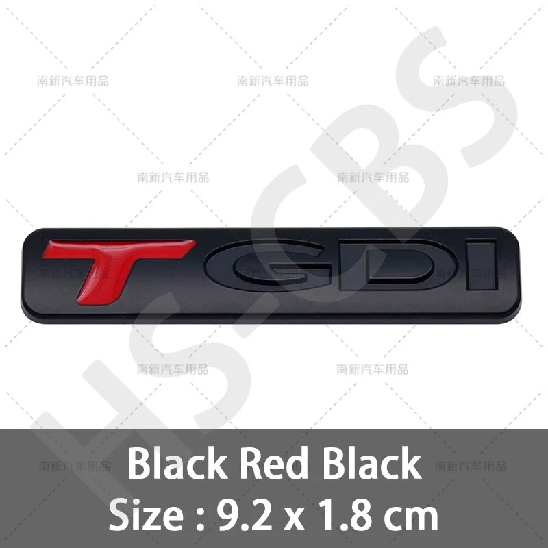 Эмблема GDI Red T Black, 9.2 x 1.8 см