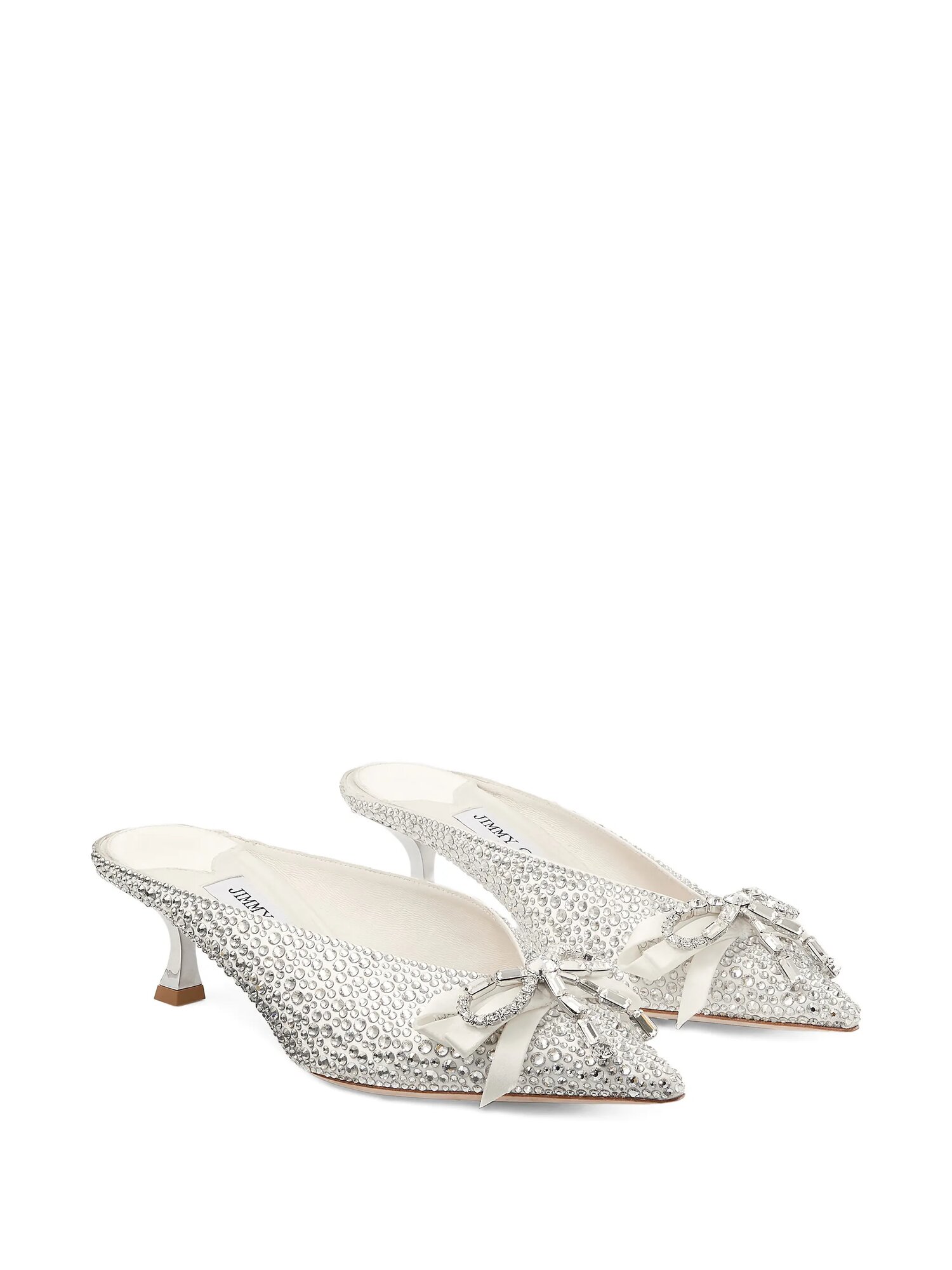 Мюли JIMMY CHOO Auria Mule 50, размер 37, Silver — фото 1