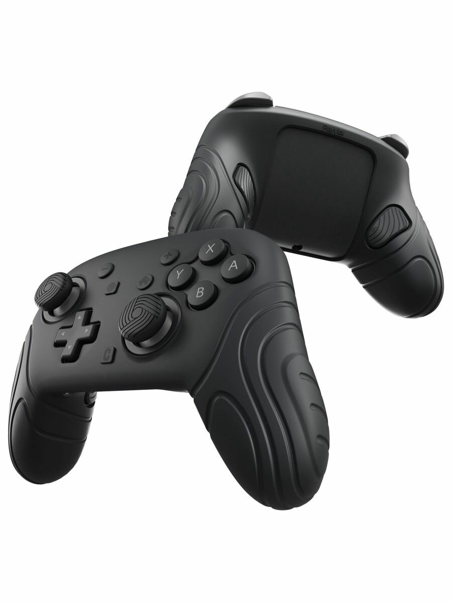 PlayVital Силиконовый Чехол для Nintendo Switch 2 Pro controller, Samurai, чёрный, с аксессуарами