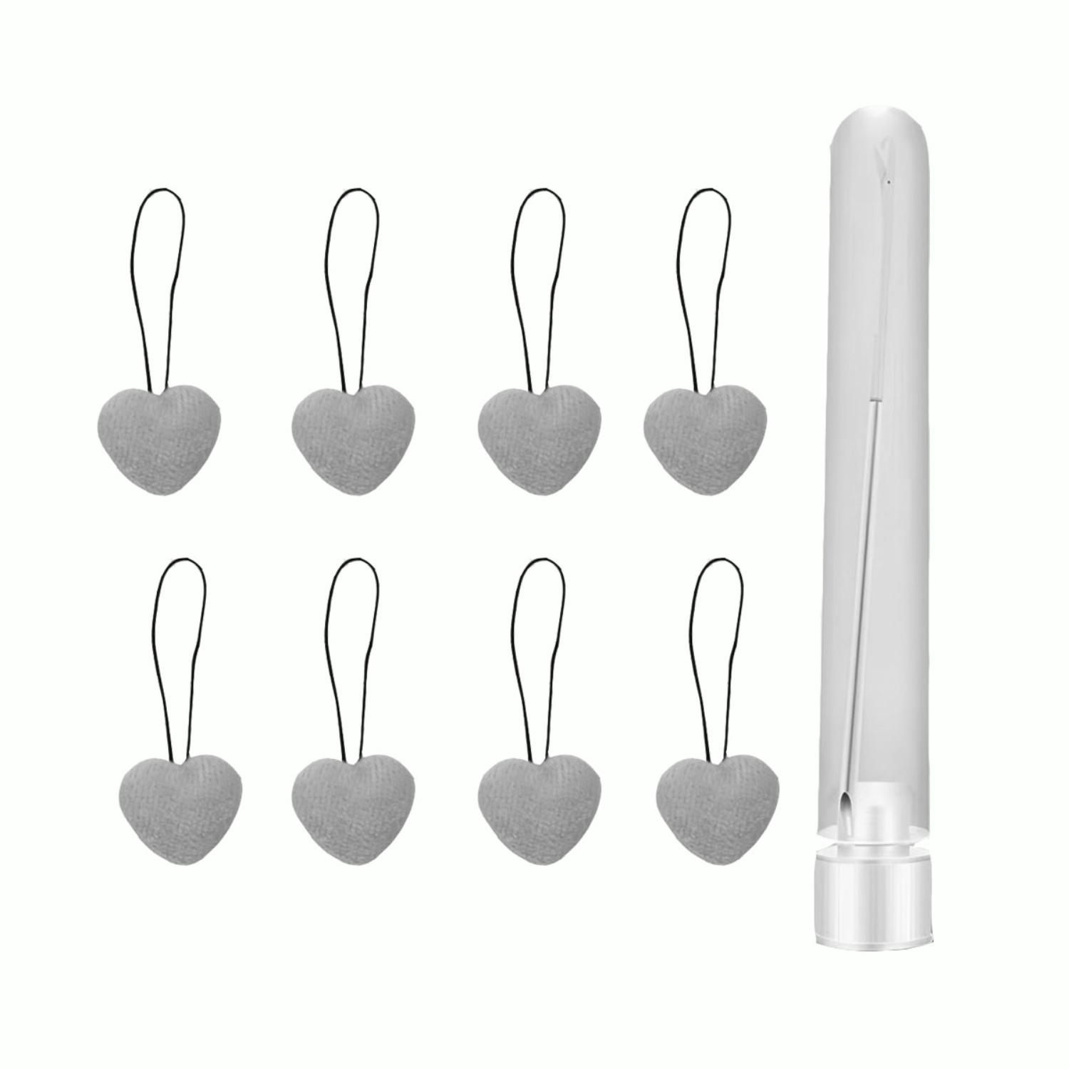 SnugLock Duvet Fasteners, Type: Sheet Holder, Material: Plastic, Faux Fur, Package Contents: 8 Duvet Cover Clips, 1 Threader, Color: Pink, Quantity per Package: 8 pcs, Main Print Type: Hearts, Washing Mode: Hand Wash, Finish: No Finish, Country of