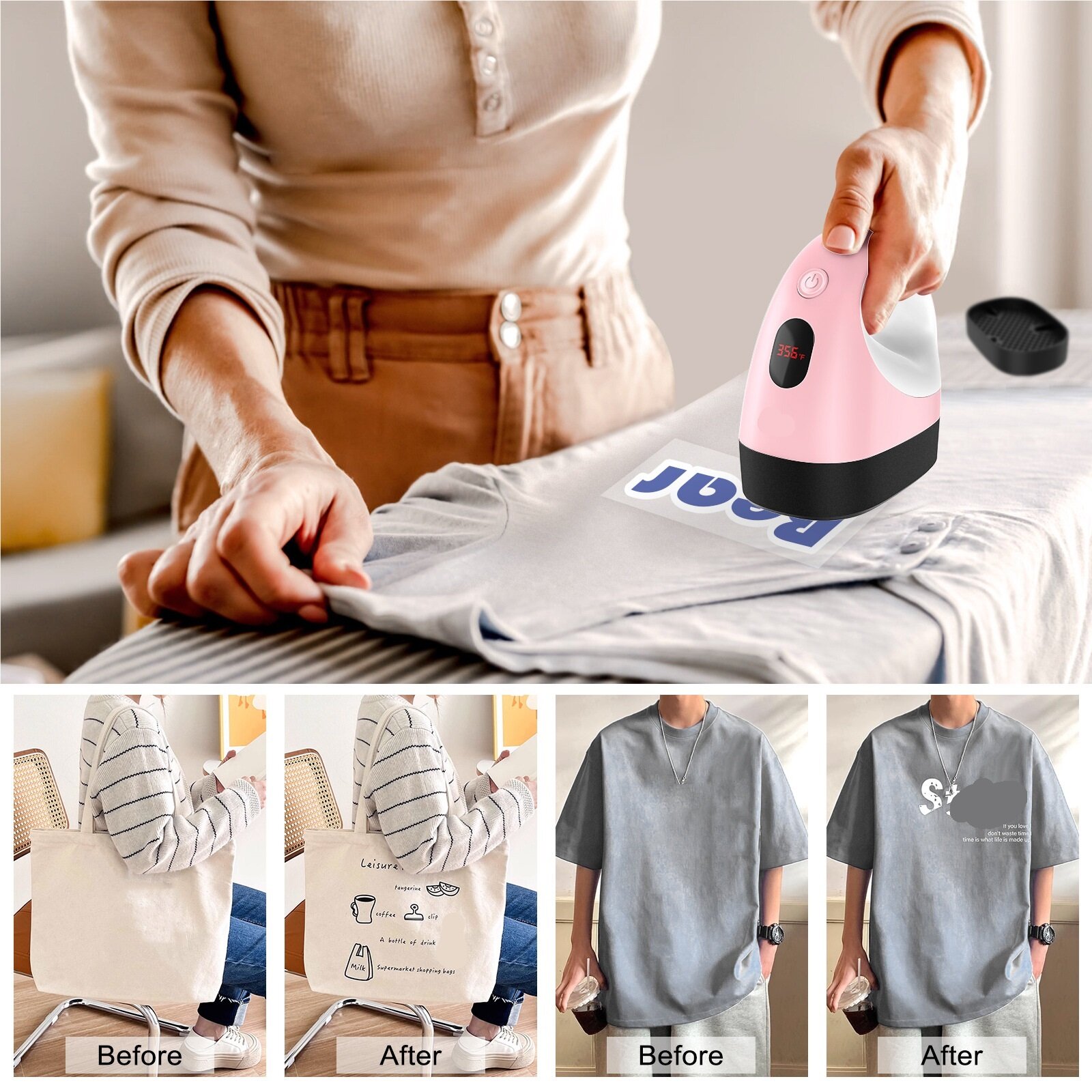 Мини-пресс для горячего прессования со светодиодной подсветкой, подходит для самостоятельного изготовления12x13x8 см