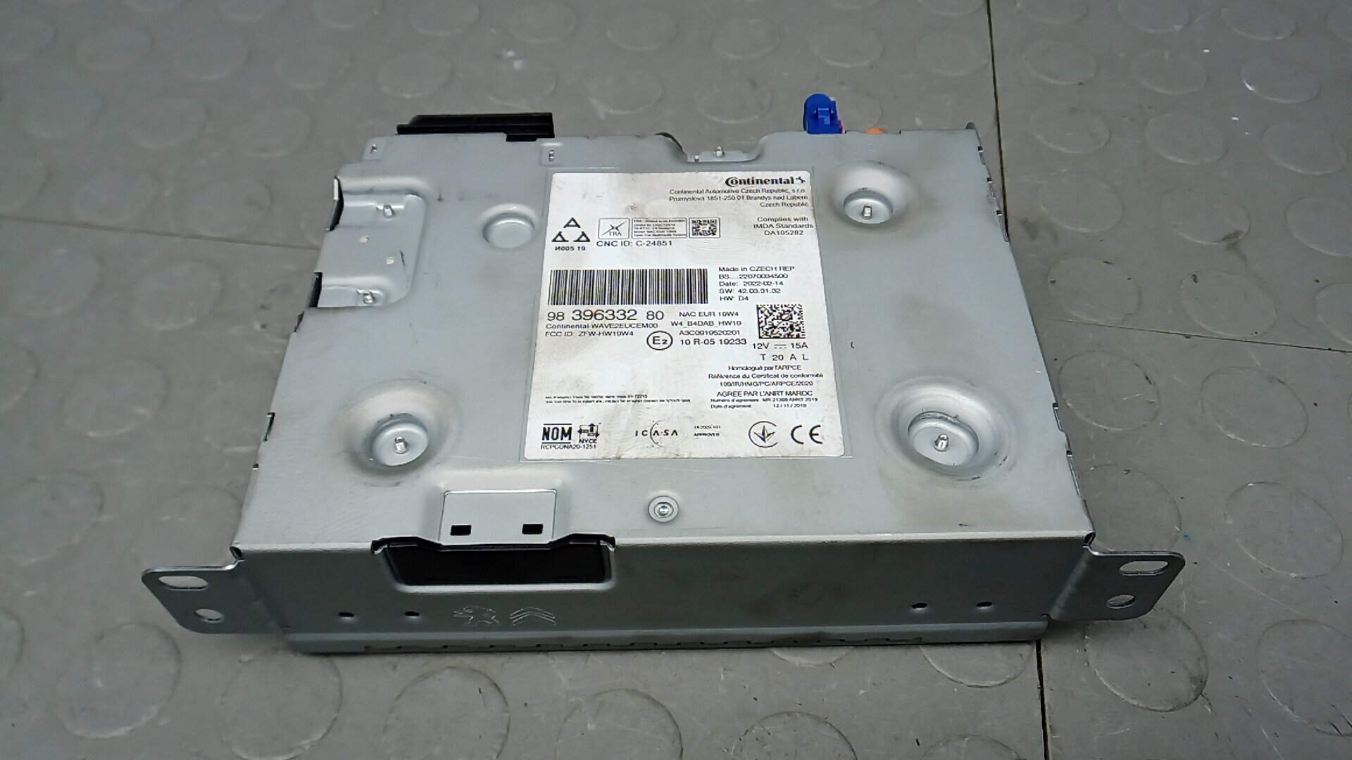 Магнитола CITROEN C5 AIRCROSS, Номер 9839633280