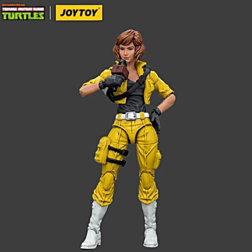 Подвижная фигурка TMNT JOYTOY 1/18 Teenage Mutant Ninja Turtles - April O'Neil Подарочные модели
