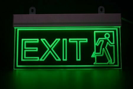 Табло световое Exit оповещатель (универсальное крепление)