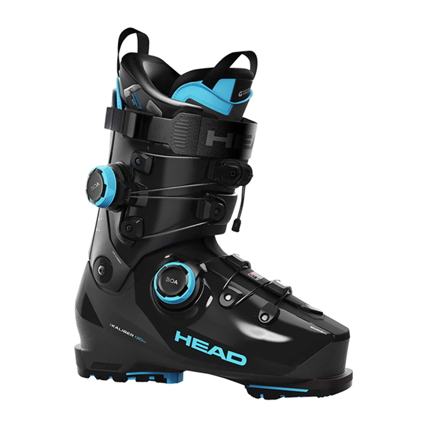 Горнолыжные ботинки Head Kaliber 130 MV GW BOA 2 Black/Speed blue 25/26 , для мужчин , черный