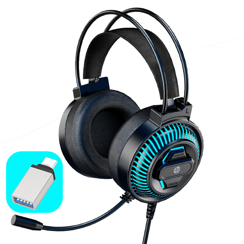 Проводная гарнитура HP HUIPU DHE 8001U для киберспорта, multicolor