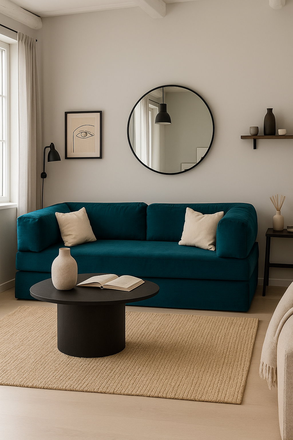 Бескаркасный диван-кровать (200х90 см) Full Comfort - VELVET, трансформер, 2 подушки В подарок, новинка 2026 г.