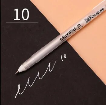 Sakura Набор ручек Гелевая, толщина линии: 0.5 мм, цвет: Белый, 1 шт.