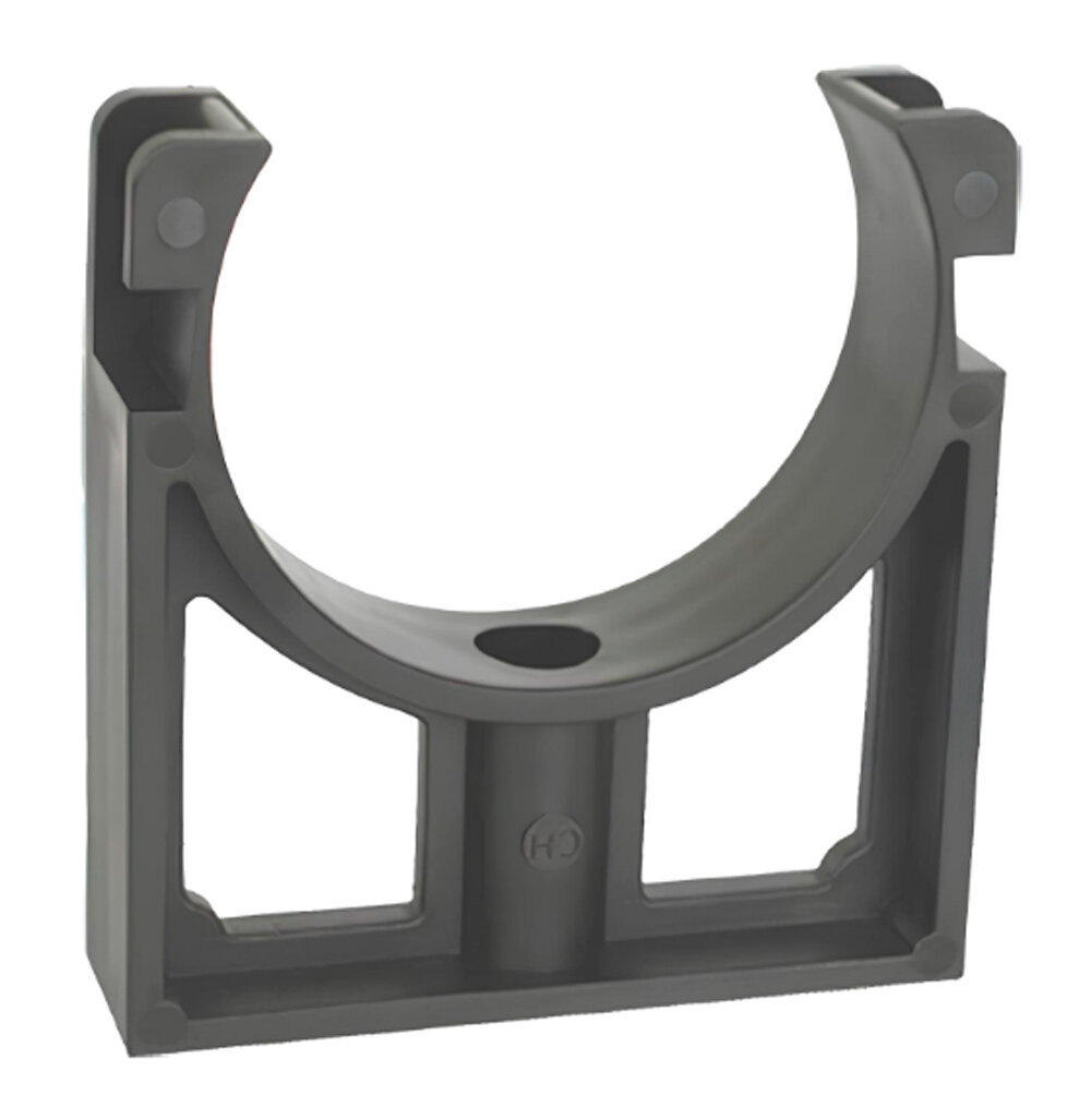 Трубный держатель открытый д.25 / Крепление для труб ПВХ / Элемент трубной системы