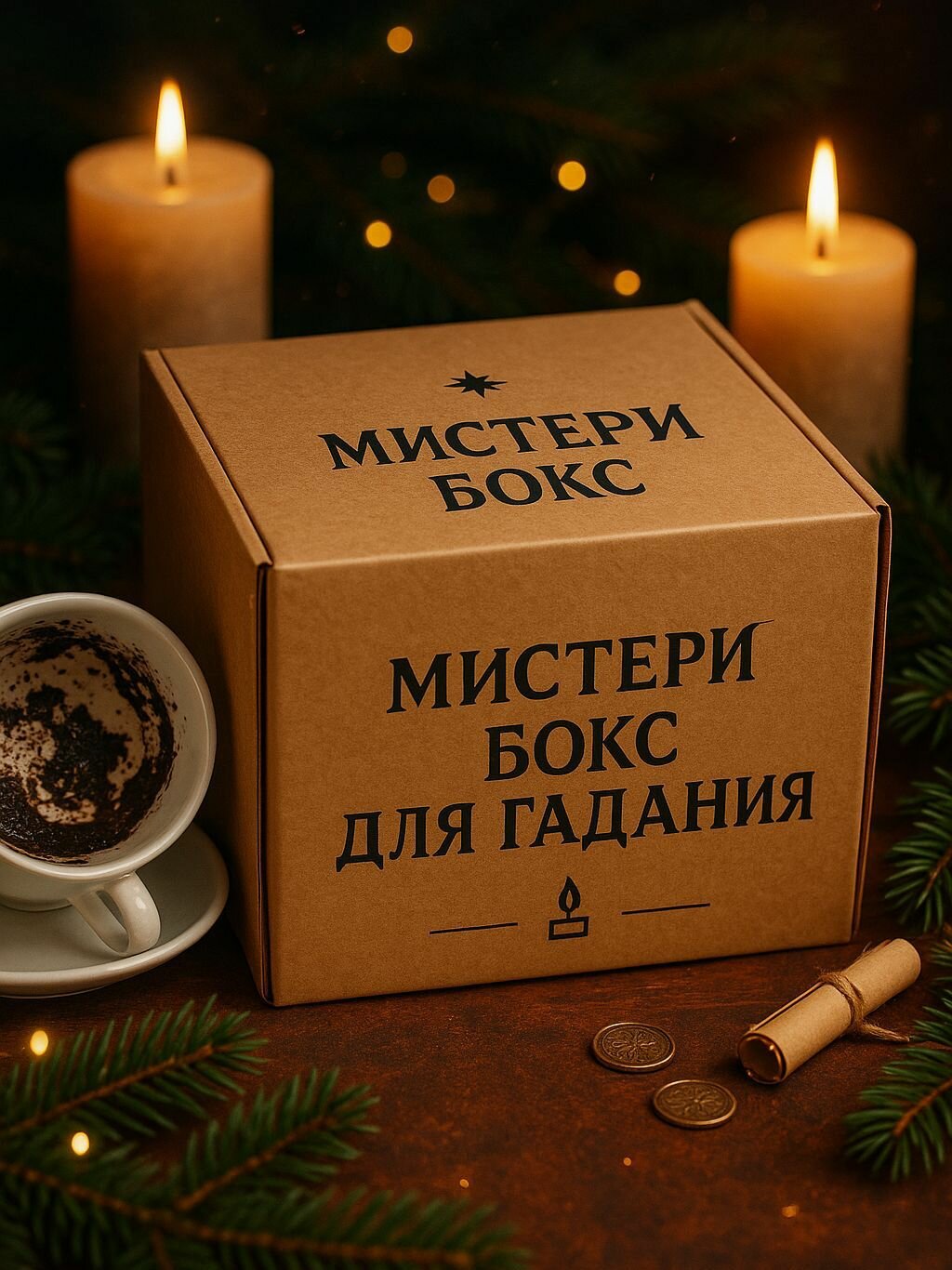 Мистери бокс для гадания, предсказания судьбы, будущего, на новый год, гадальный набор