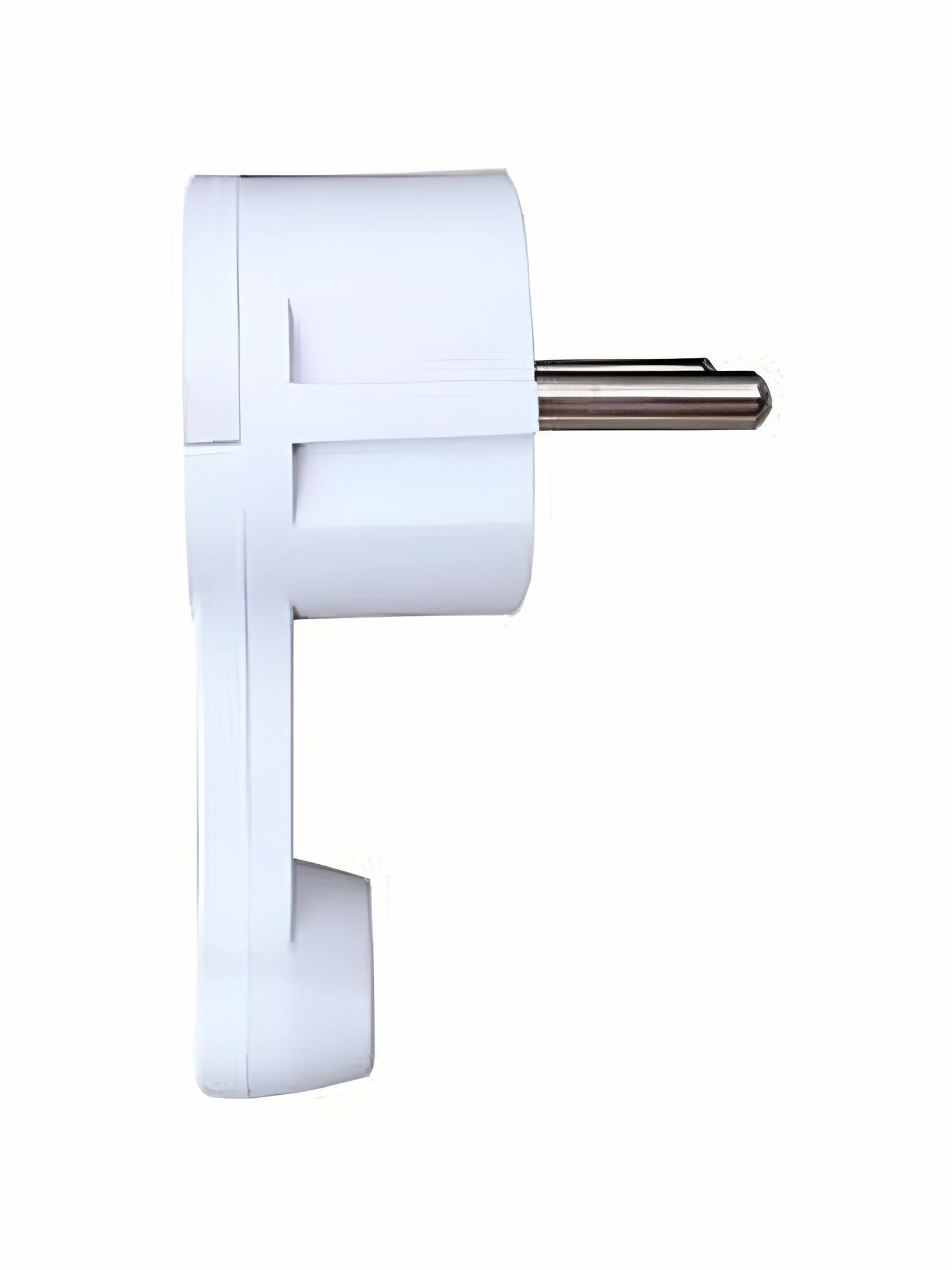 Вилка-невидимка "За шкаф" 16А 250В (земля, плоская, белая) AEPL1WEAY Ecola