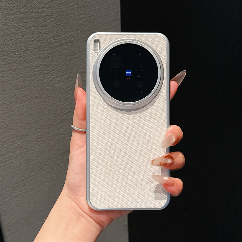 Чехол Для Vivo X300 Pro/Виво X300 Про, soft touch, чехол-кардиомонитор, искусственная кожа, поликарбонат (PC), защита камеры, ударопрочный, усиленные углы, Vivo, Vivo X300 Pro, white,