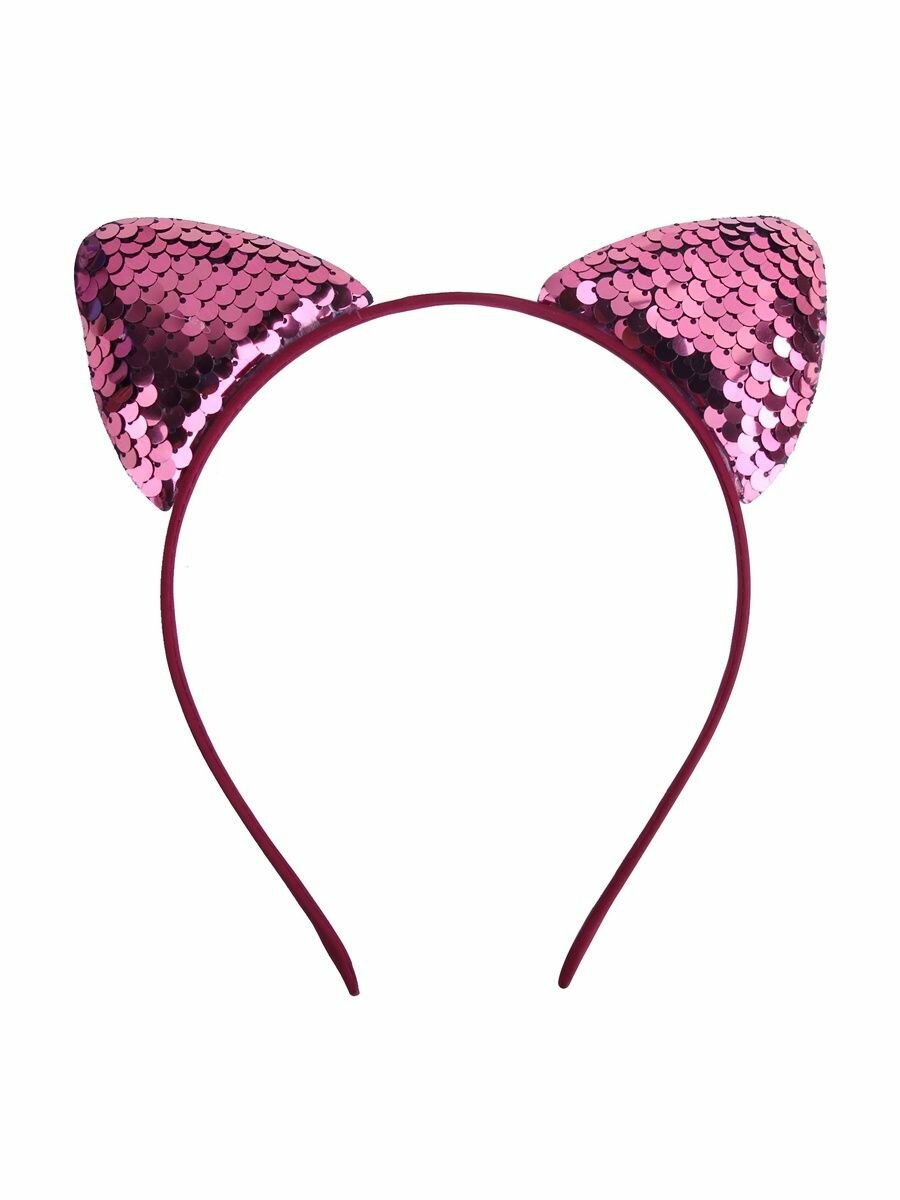 Милый розовый ободок с ушками кошки для детей и взрослых EEbaby
