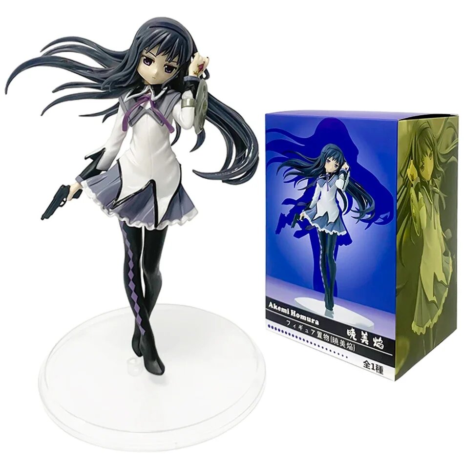 Фигурка Puella Magi Madoka Magica Акеми Хомура, 17 См, ПВХ, Милая Модель-игрушка Для Детей И Коллекционеров