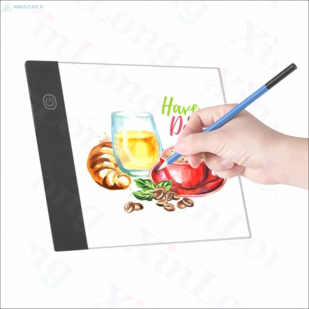 Графический планшет для рисования и копирования с LED подсветкой, А5