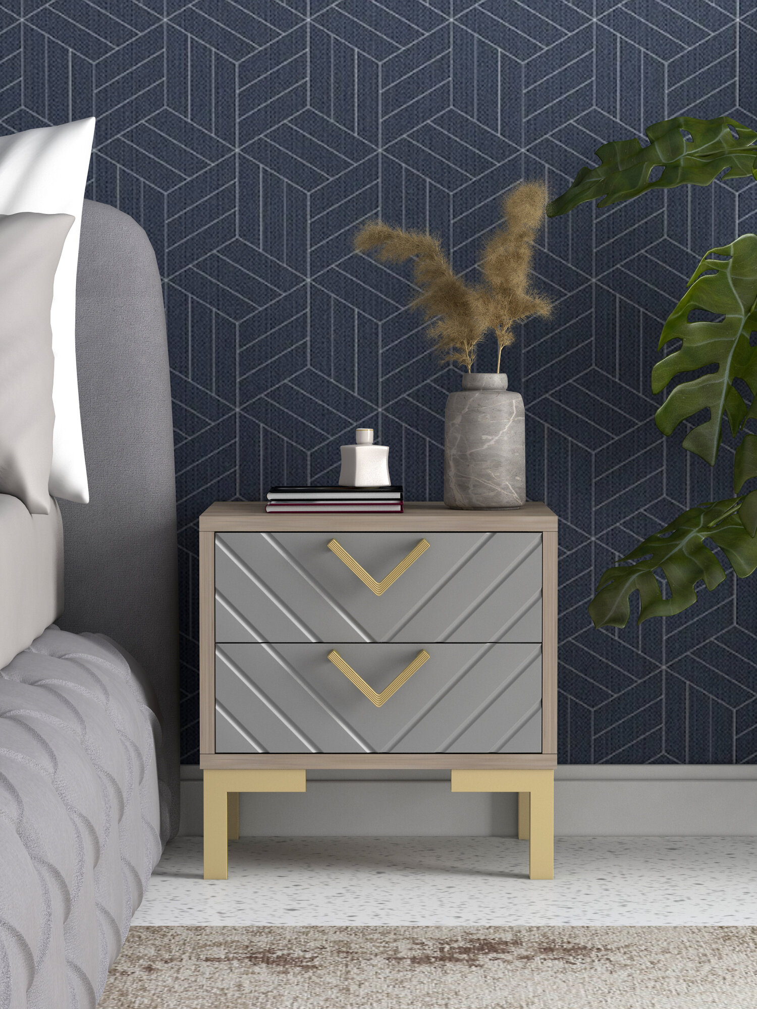 Тумба прикроватная на ножках Ингрид