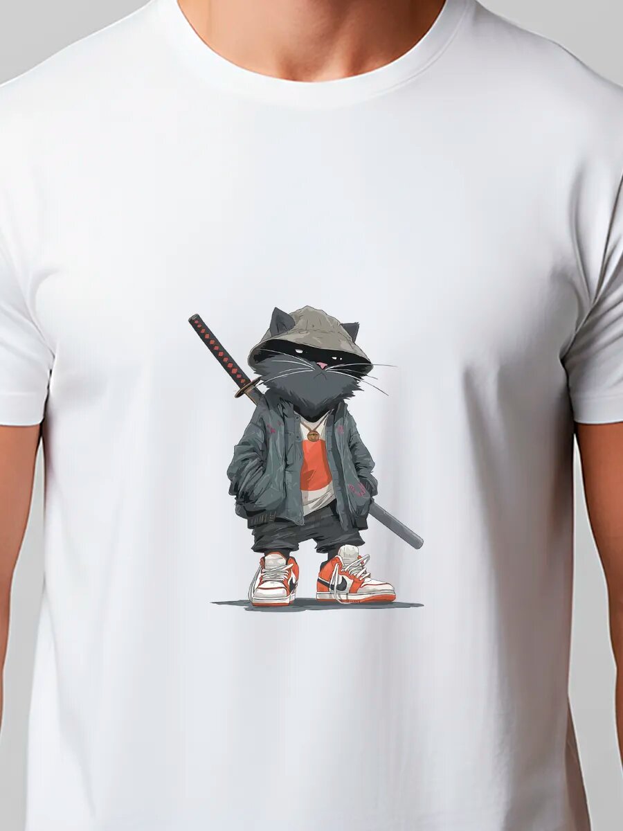 Футболка PRINTSHOT, 1 шт., размер XL, белый