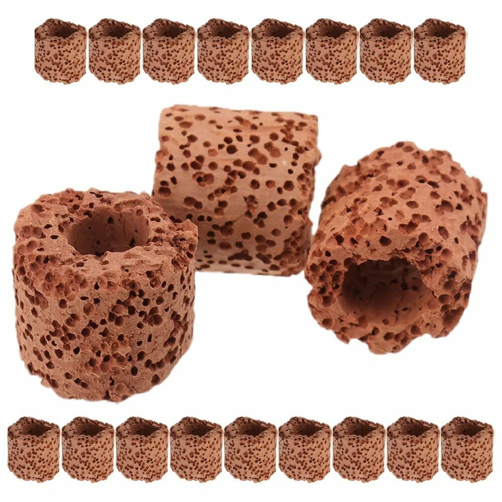 Кофейные керамические кольца для фиксации водных растений, набор из 20 шт, для аквариума