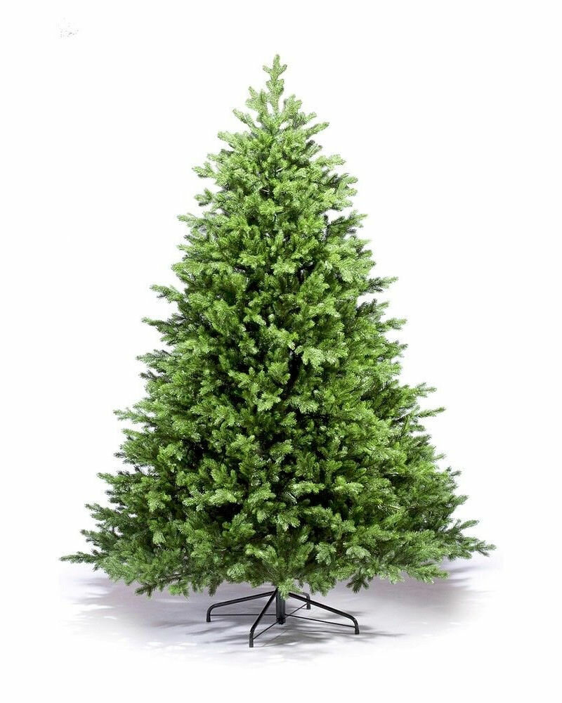 Искусственная ель великолепная, 150 см, зелёная, хвоя 100% литая, царь елка ВЛК-150