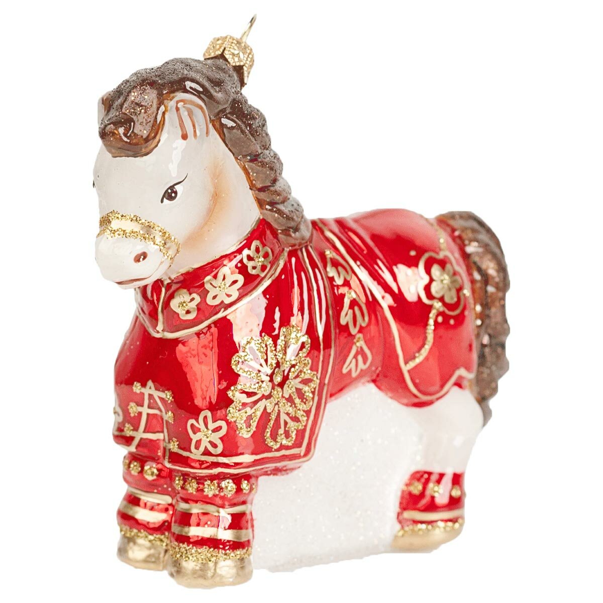 Императорская лошадка, Символ Нового Года, елочная игрушка Impuls