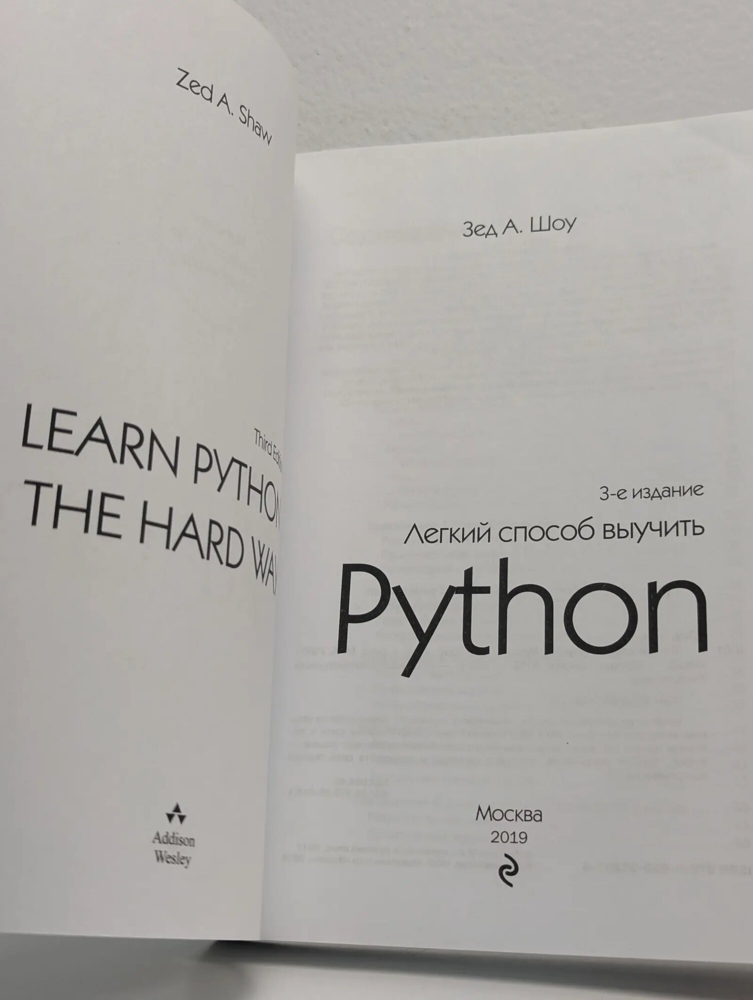 Легкий способ выучить Python Шоу Зед А. 2019 — фото 1