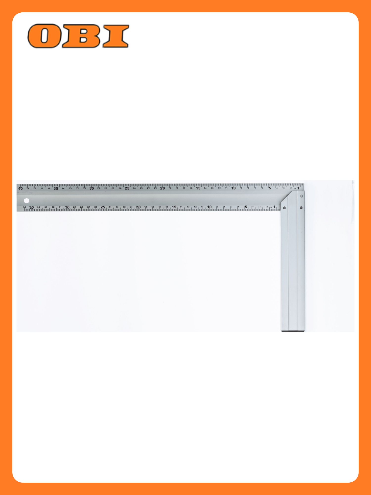 Угольник строительный ALUKOMTOOLS, алюминиевый, двусторонний, метрическая шкала, 40см