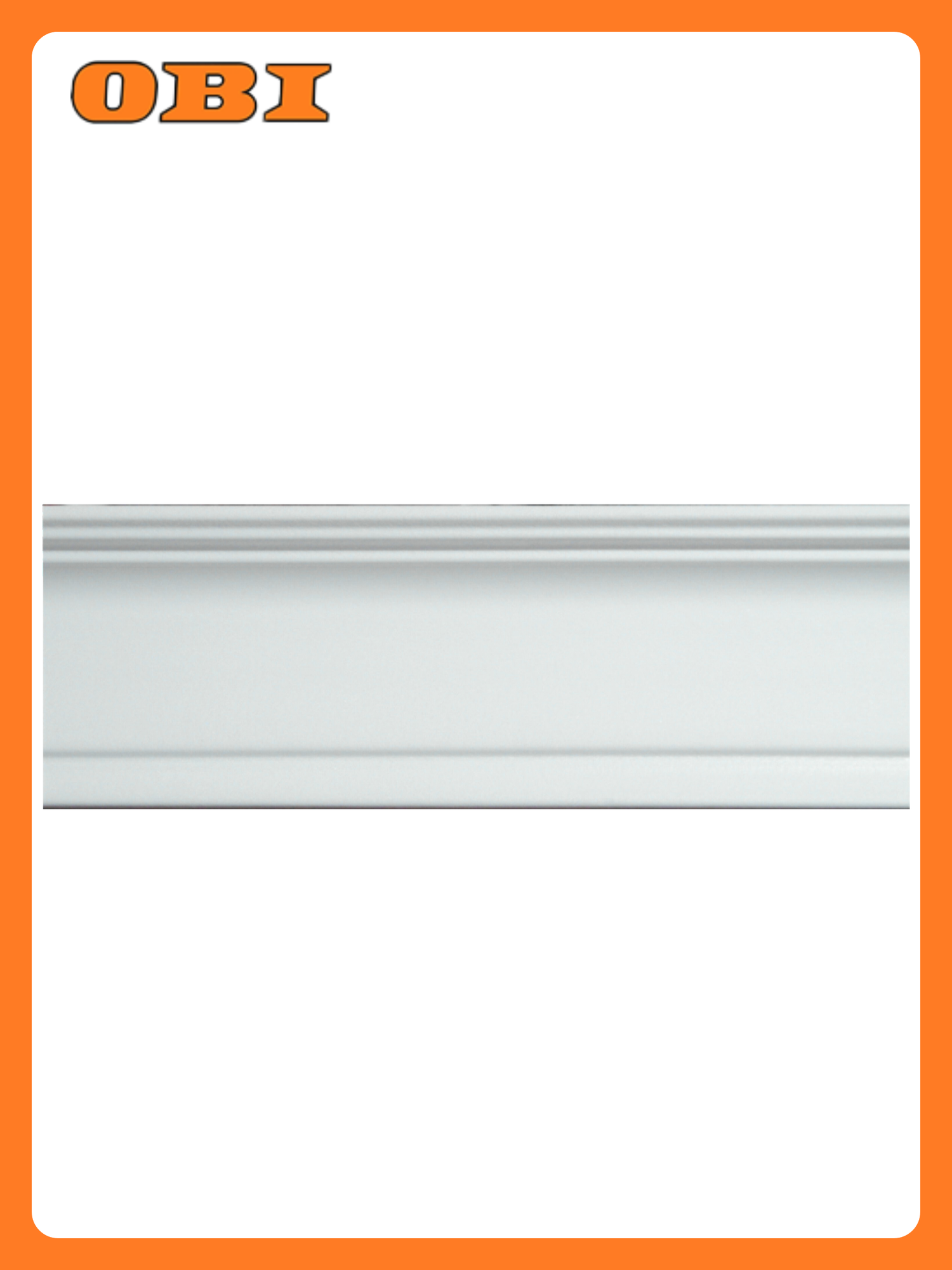 Плинтус SOLID С34/67, полистирол, белый, 200 см x 6,7 см x 4 см