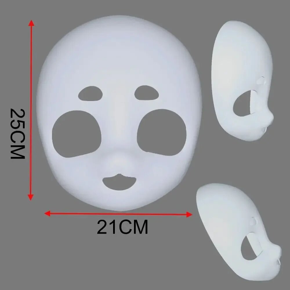Пластиковая маска для косплея, 25x21 см, цвет -1