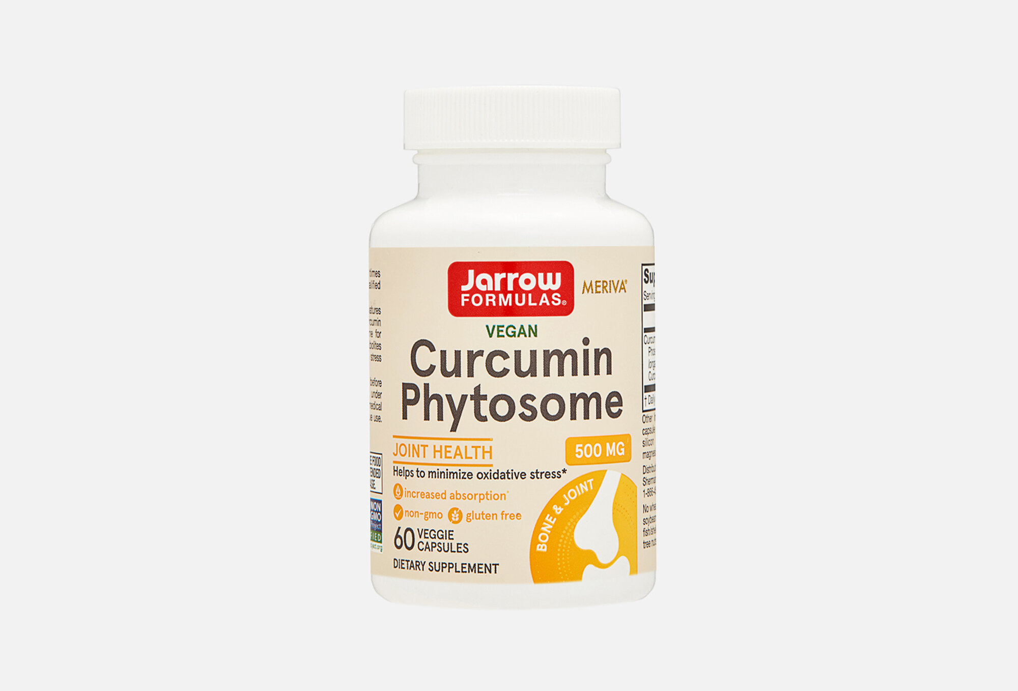 БАД для поддержки сердечно-сосудистой системы JARROW FORMULAS Куркумин 500 мг в капсулах