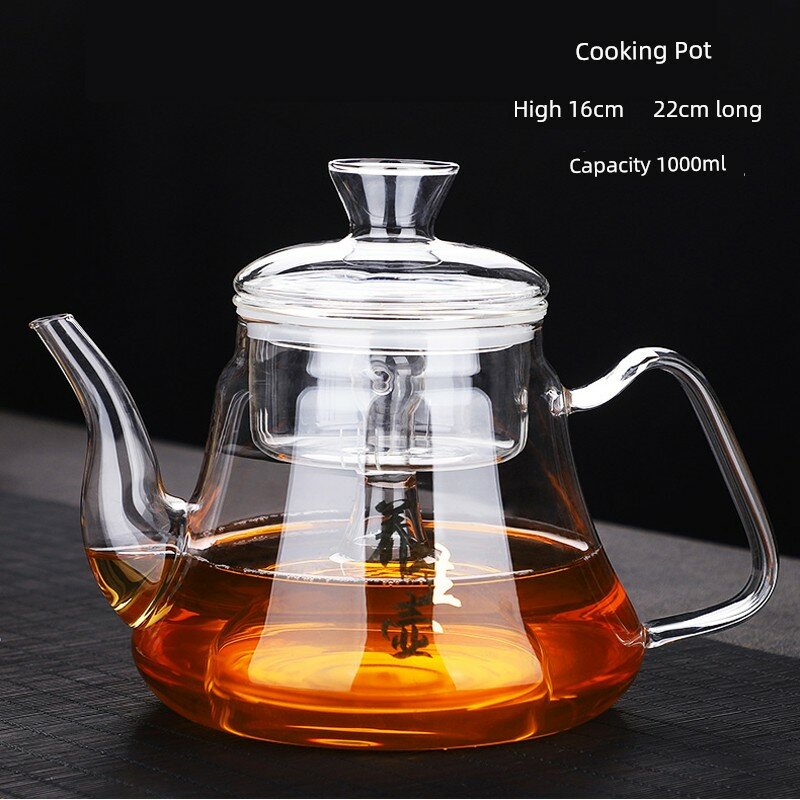 Чайный чайник Shanjing Teahouse, утолщенный термостойкий чайник из боросиликатного стекла, большой чайник из