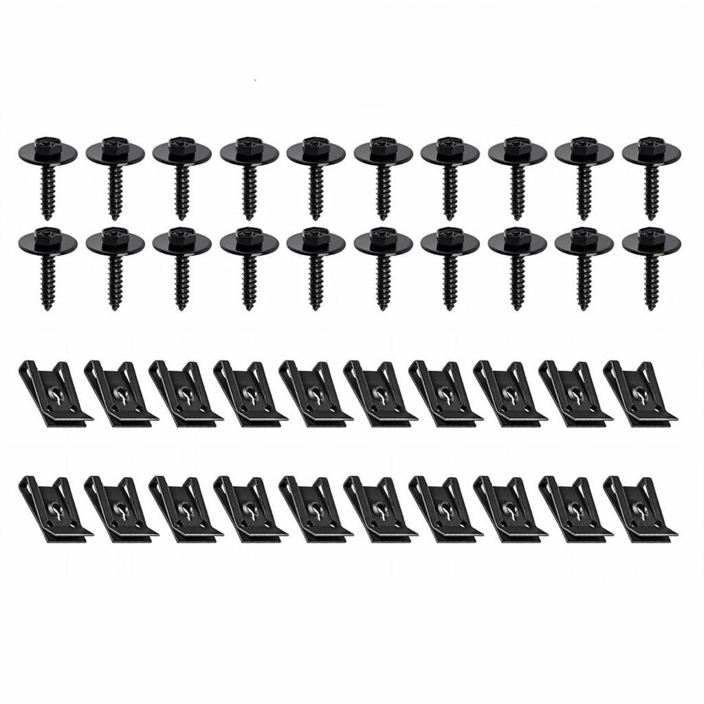 Универсальный крепеж для брызговика с U-образной шайбой, высокопрочная металлическая конструкция, надежное крепление