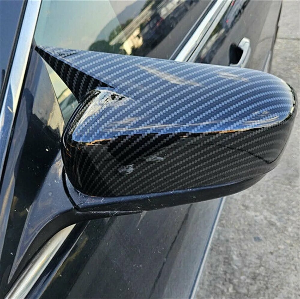 Пара Черных Зеркал заднего Вида Из Углеродного Волокна Для Honda Accord 7th 2003-2007