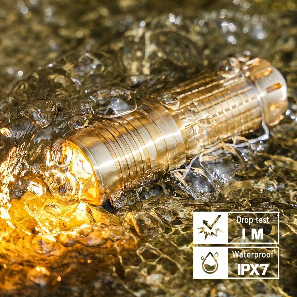 Maeerxu XT3 латунный фонарик мощный аккумуляторный фонарик 18350 аккумулятор 2800LM EDC фонарик перезаряжаемые светодиодные фонарики для кемпинга