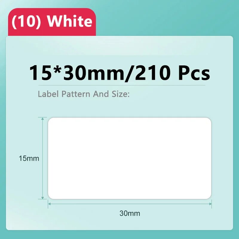 Термолента Niimbot для принтеров D11/D101/D110 белая водонепроницаемая 10-15x30mm