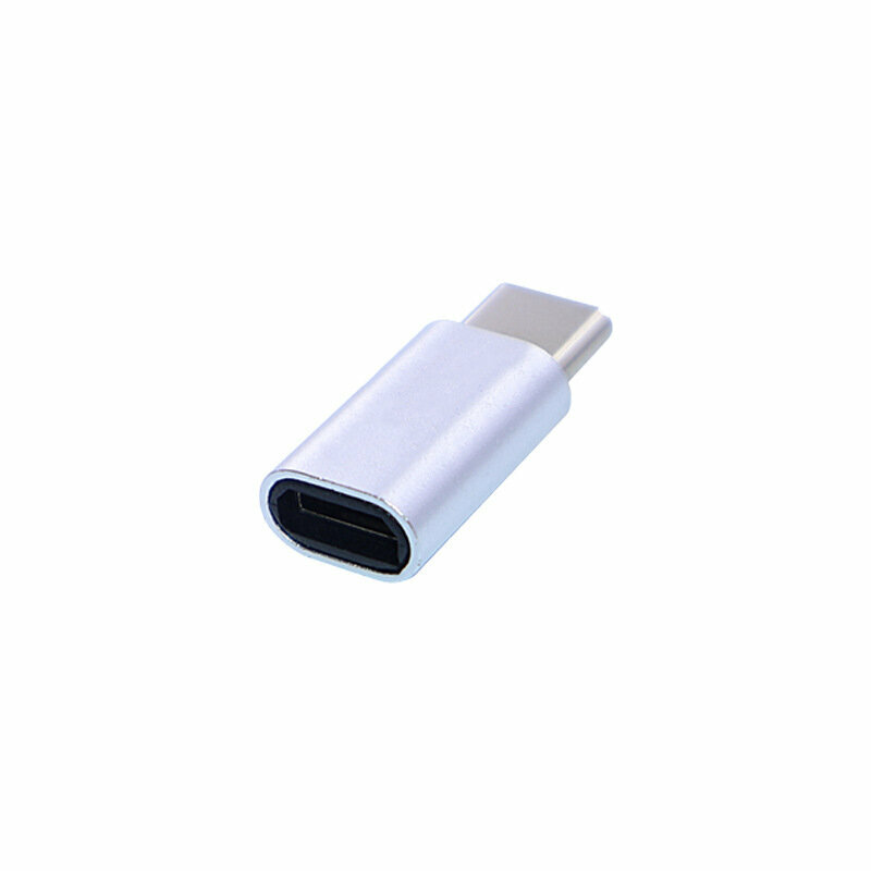 Алюминиевый адаптер Type-C к USB-C, серебристый цвет, совместимый с Huawei Android OTG, модель K5 для зарядки мобильных