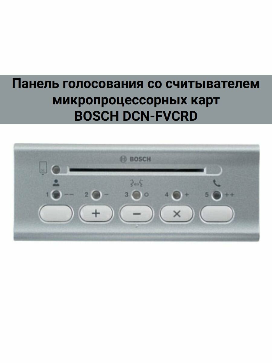 BOSCH DCN-FVCRD - Панель голосования со считывателем микропроцессорных карт