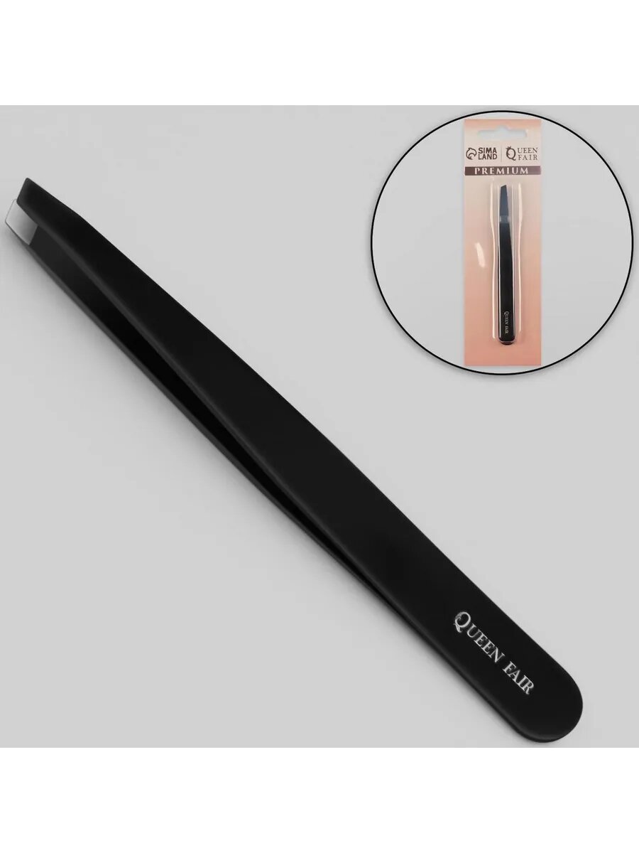 Пинцет для бровей, скошенный, щипчики