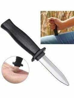 Бутафорский нож прикол "Неубивайка" со скрывающимся лезвием