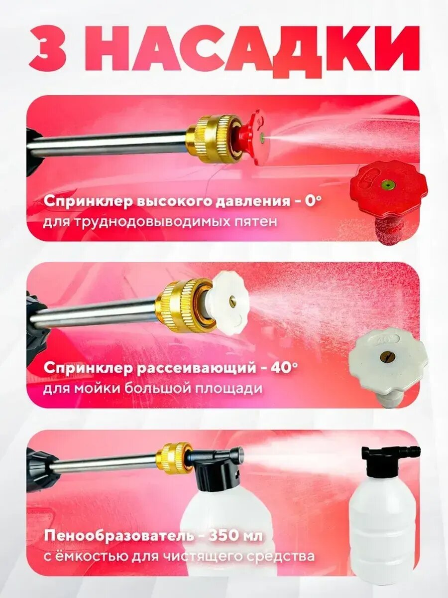 Мойка высокого давления аккумуляторная