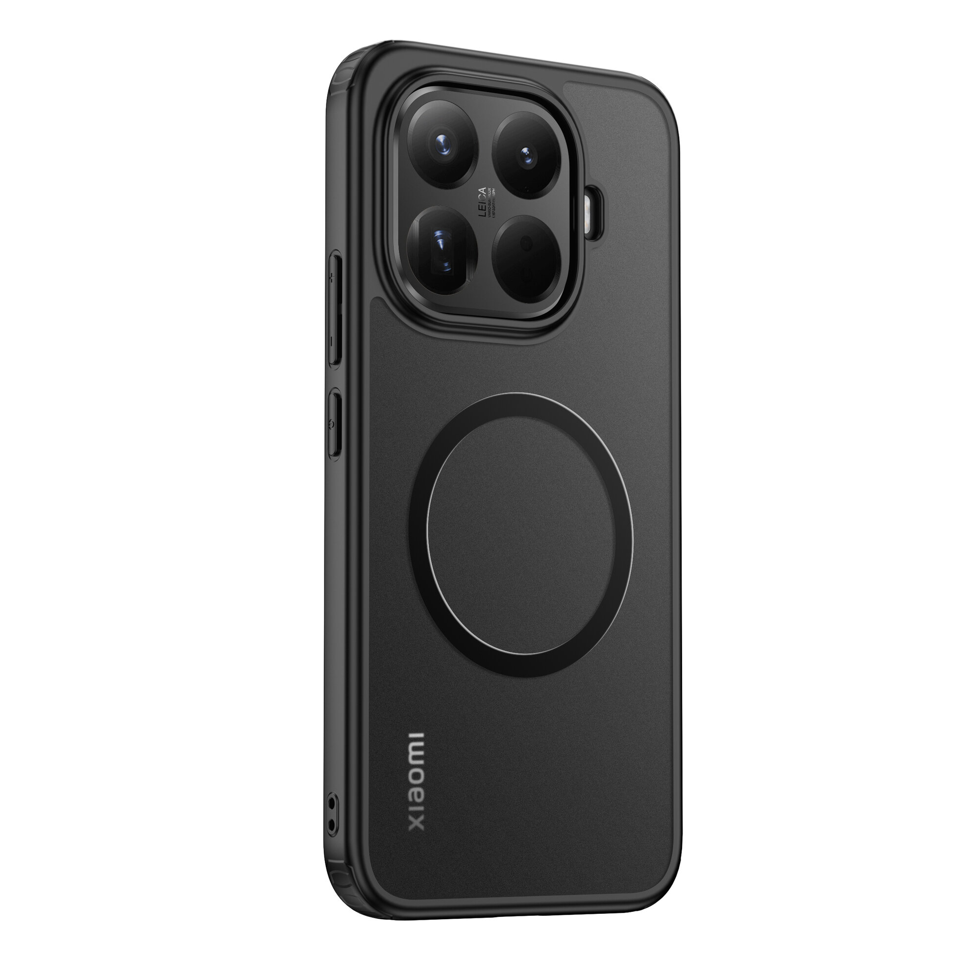 Чехол Для Xiaomi 15T Pro/Сяоми 15T Про, soft touch, чехол-кардиомонитор, поликарбонат (PC), защита камеры, ударопрочный, усиленные углы, Xiaomi, Xiaomi 15T Pro, black,