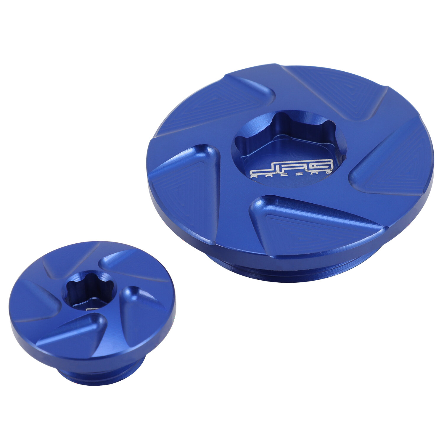Заглушки мотоциклетные алюминиевые синие для Yamaha TT-R50/TTR110/YZ250F 1998-2020