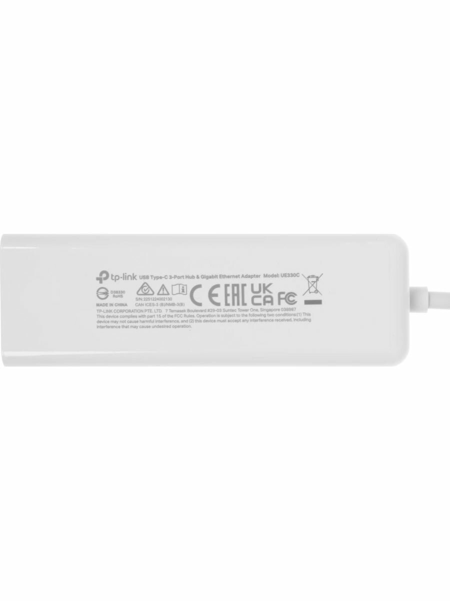 Сетевой адаптер Gigabit Ethernet TP-LINK UE330C USB Type-C — фото 1