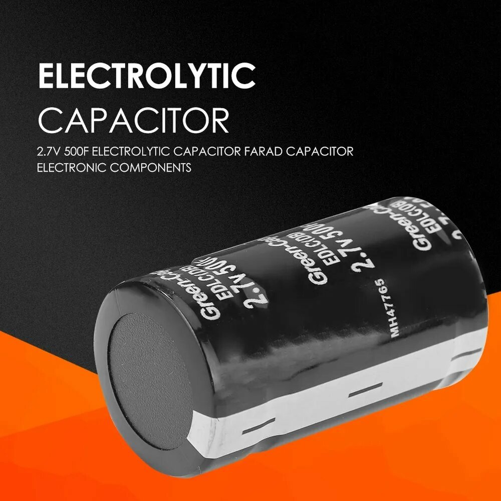 3 шт.2.7V 500F электролитический конденсатор Фарад конденсаторные электронные компоненты