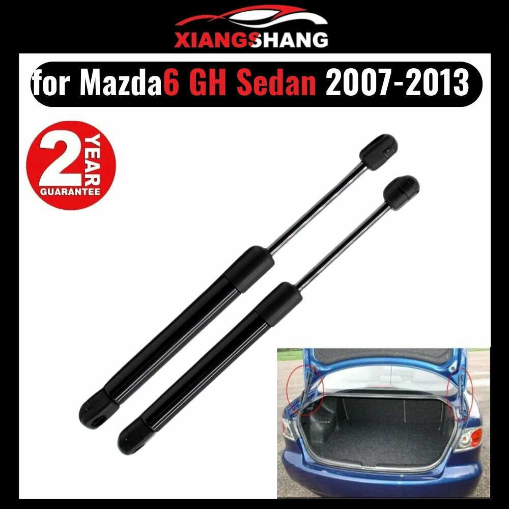 XIANGSHANG Газовые упоры задней двери багажника для Mazda 6 GH 2007-2013 Без спойлера "Амортизаторы" Мазда 6 (2 шт)
